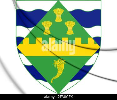 Huntingdonshire County flag, United Kingdom waving banner collection ...