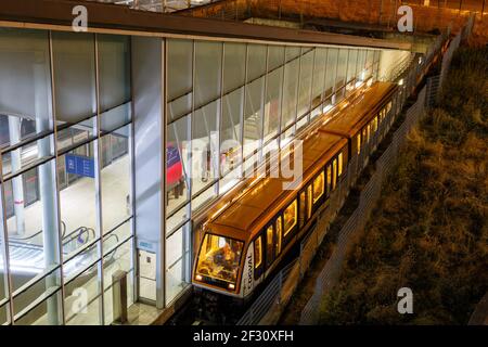 CDGVAL shuttle train, Roissy Charles de Gaulle international airport ...