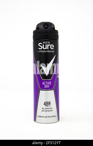 Rexona MotionSense anti-perspirant deodorant isolated on white ...