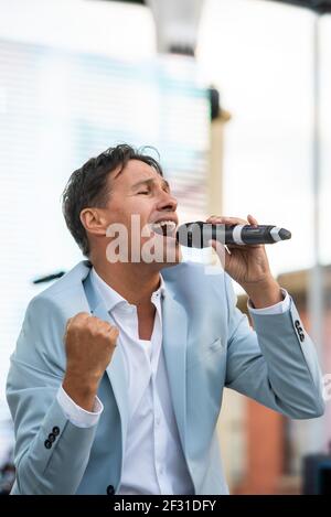 Brother Beyond singer Nathan Moore Stock Photo - Alamy