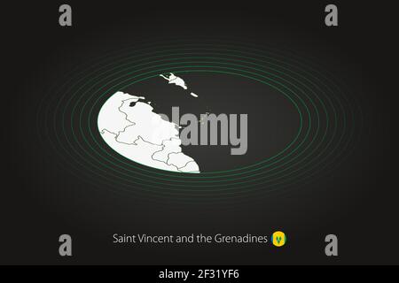 Saint Vincent and the Grenadines population map. Large group of people ...