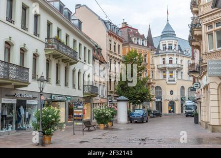 Baden Baden, September 23, 2020: People are strolling through the old ...