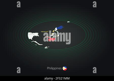 Philippines Map. Filipino Country Map. Black and White Pinoy National ...