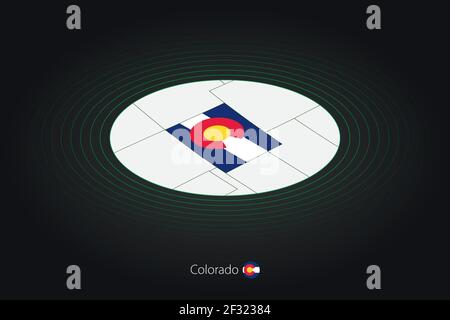 Colorado state map with neighboring states Stock Vector Image & Art - Alamy