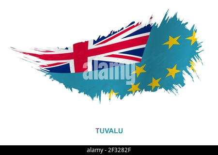 Vector Drawing of Sketch Style Tuvalu Flag Stock Vector Image & Art - Alamy