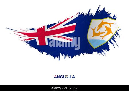 Vector Drawing of Sketch Style Anguilla Flag Stock Vector Image & Art ...