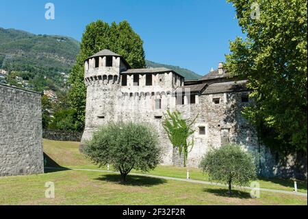 Switzerland, Canton Ticino, Locarno, Visconteo castle museum Stock ...