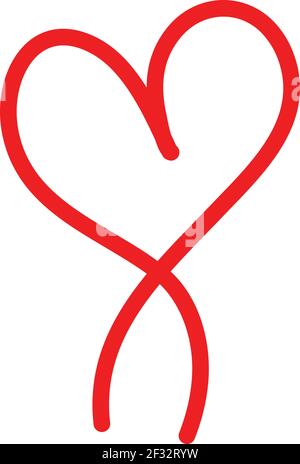 The isolated vector classic love red glossy mending heart icon with ...