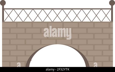 Brick bridge vector illustration Stock Vector Image & Art - Alamy