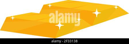 illustration of gold bricks on white background Stock Vector Image ...