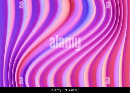 3d illustration of rows colorful portal, cave .Shape pattern ...
