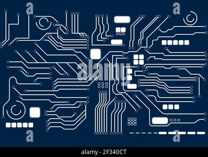 Technology line circuit mainboard computer with binary numeral system background vector ...