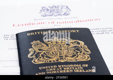 First page of 2021 British passport: 'Her Britannic Majesty's Secretary ...
