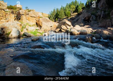 Adelong gold fields relics. Adelong Falls Stock Photo - Alamy