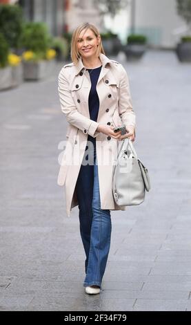 Jenni Falconer outside the studios of Global Radio in London. Picture ...