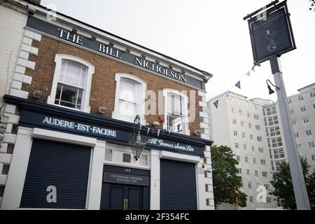 General view of the closed The Bill Nicholson pub before the Premier ...