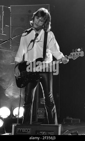British Progressive rock band UK. 'Danger Money Tour' live gig in ...