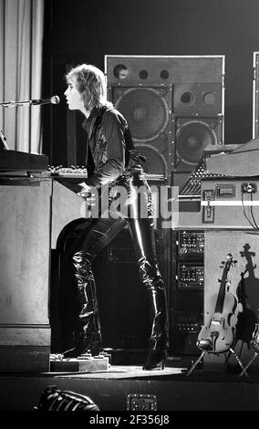 British Progressive rock band UK. 'Danger Money Tour' live gig in ...