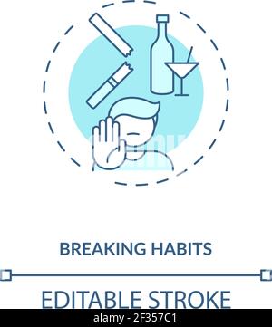 mind trigger line icon, outline symbol, vector illustration, concept ...