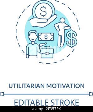 Utilitarian motivation concept icon Stock Vector Image & Art - Alamy