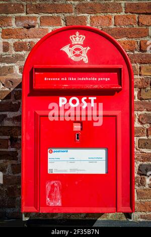 Letterbox the Danish Post Stock Photo - Alamy
