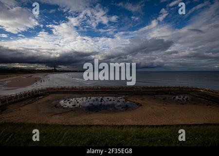 Tynemouth Outdoor Pool on Tynemouth Longsands in North Shields Stock ...