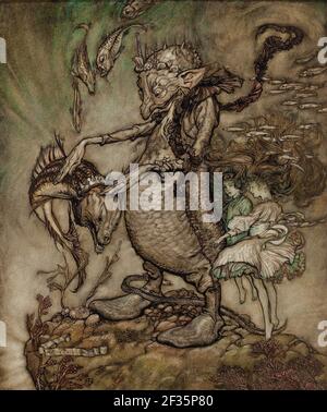 wind in the willows arthur rackham illustration Stock Photo - Alamy