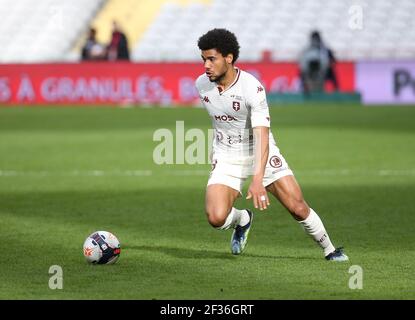 Matthieu Udol of Lens during the French championship Ligue 1 football ...