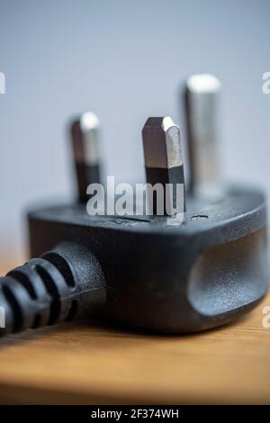 UK three pin plug Stock Photo - Alamy