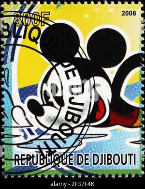 Vintage Mickey Mouse on postage stamp Stock Photo - Alamy