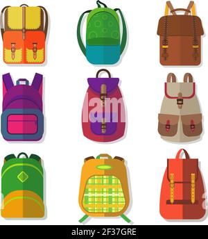 colored backpack image Stock Vector Image & Art - Alamy