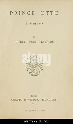 Prince Otto (first edition) (title page Stock Photo - Alamy