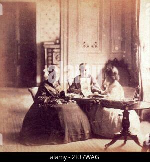 Princesses leopoldina isabel and friend Stock Photo - Alamy