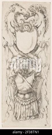 Print, Ornamenti o Grottesche (Grotesque Ornament); Designed by Stefano ...