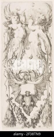 Print, Ornamenti o Grottesche (Grotesque Ornament); Designed by Stefano ...