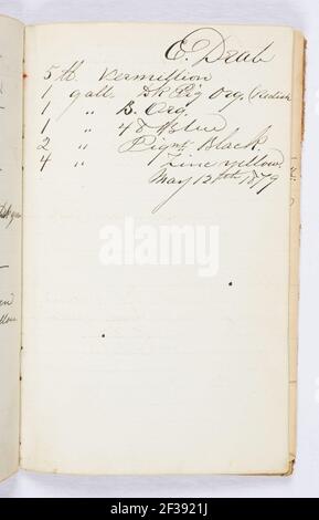 Sample Book (USA), 1879 Stock Photo - Alamy
