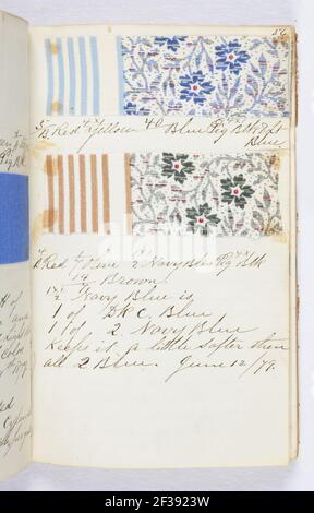 Sample Book (USA), 1879 Stock Photo - Alamy