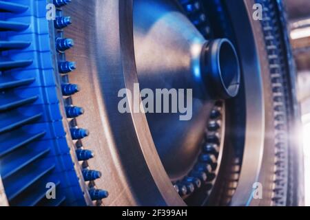 Fan disk of an aircraft engine Stock Photo - Alamy