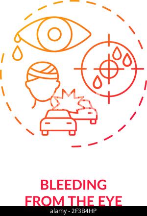 Bleeding red gradient concept icon Stock Vector Image & Art - Alamy