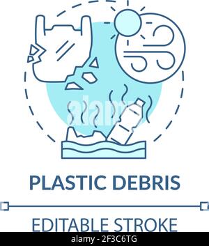 Plastic debris concept icon Stock Vector Image & Art - Alamy