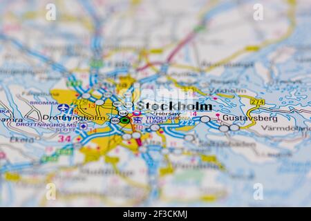 Map of Stockholm Stock Photo - Alamy