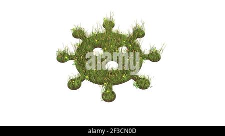 A 3D-rendered nurse in a hospital gown uniform with an idea gesture ...