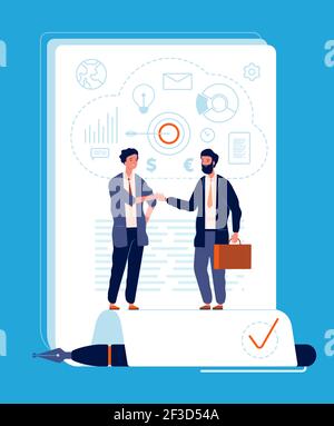 Application Form Hand Shake Agreement Concept Stock Photo - Alamy