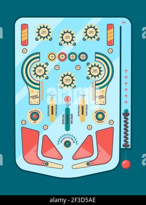 Colored and cartoon pinball machine composition game machine in the ...