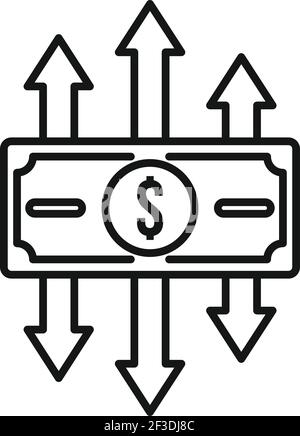 Restructuring company icon. Outline restructuring company vector icon ...