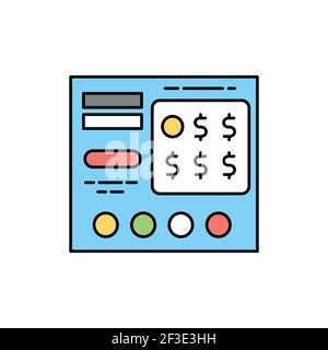 Lotto olor line icon. Pictogram for web page, mobile app, promo. UI UX ...