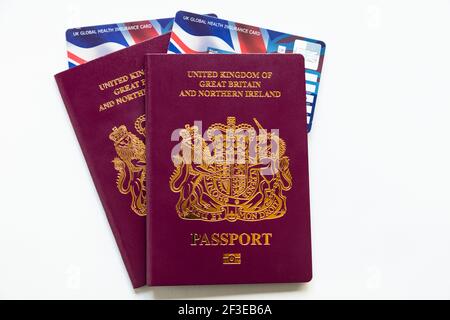 UK Global Health Insurance Card also known as a GHIC card, with a ...