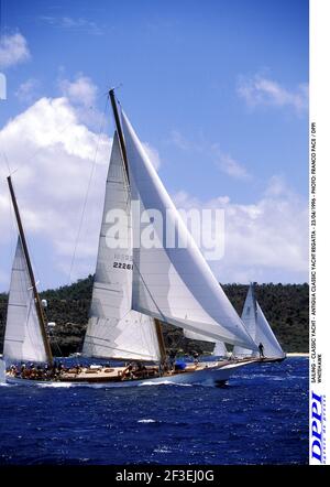 Sailing Yacht WHITEHAWK Stock Photo - Alamy