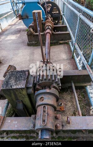 The dam at Round Lake in Lacamas Park in Vancouver, Washington Stock ...