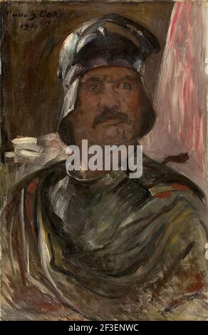 Lovis Corinth (1858-1925), Self Portrait with Skeleton, painting in oil ...